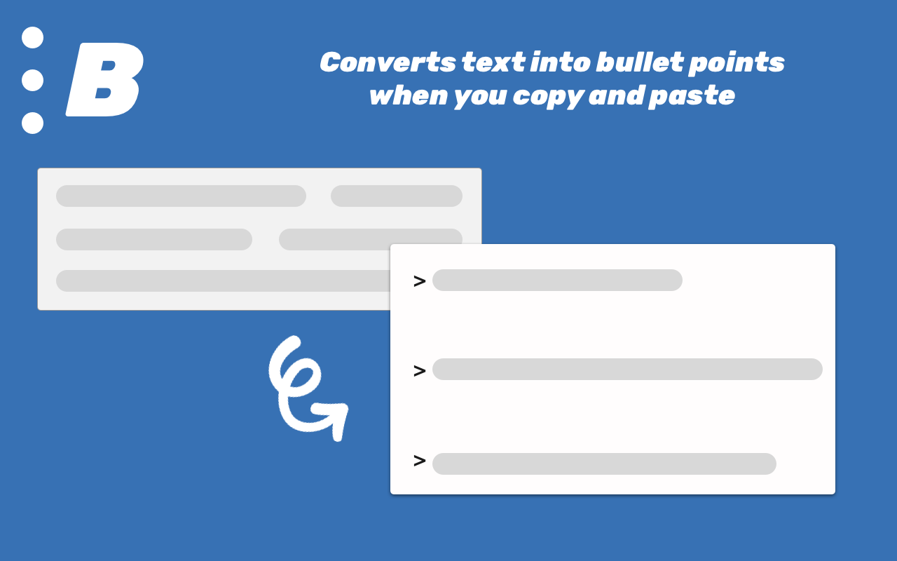 Bullet Paste – Separating text into bullet points